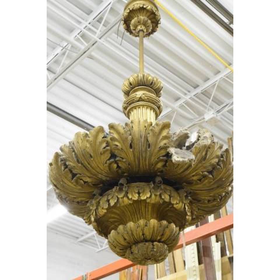Large Ornate Plaster Chandelier