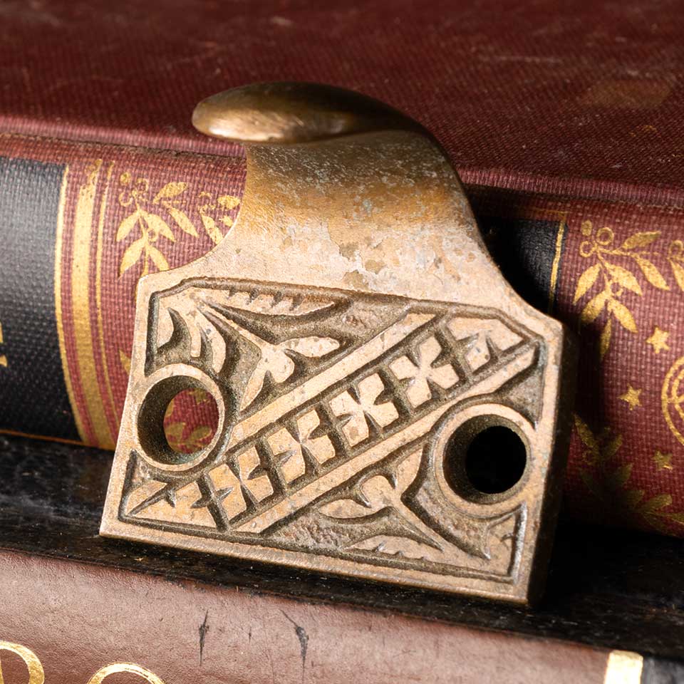 Antique Victorian Window Finger Sash Lift