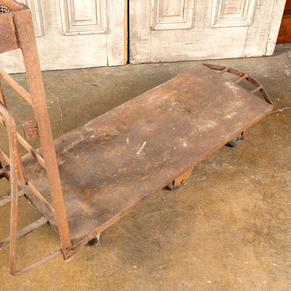 Vintage Industrial Metal Factory Cart