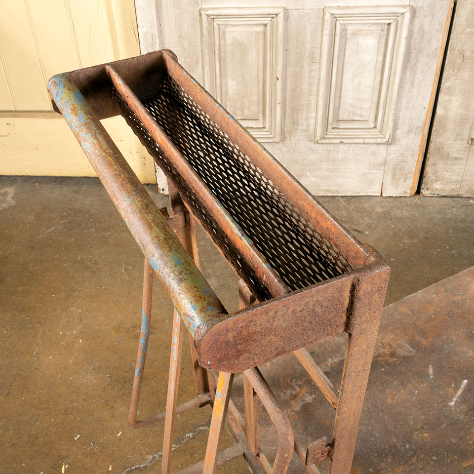 Vintage Industrial Metal Factory Cart