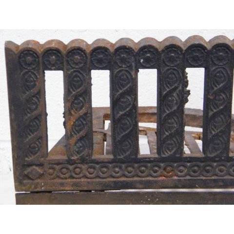 Ornate Fire Basket & Ember Screen