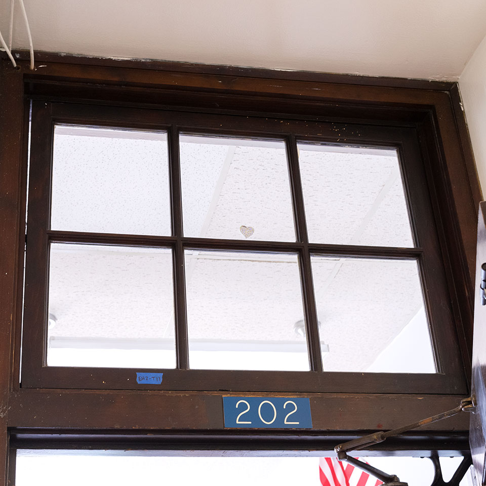 Salvaged 6 Lite Classroom Transom Window