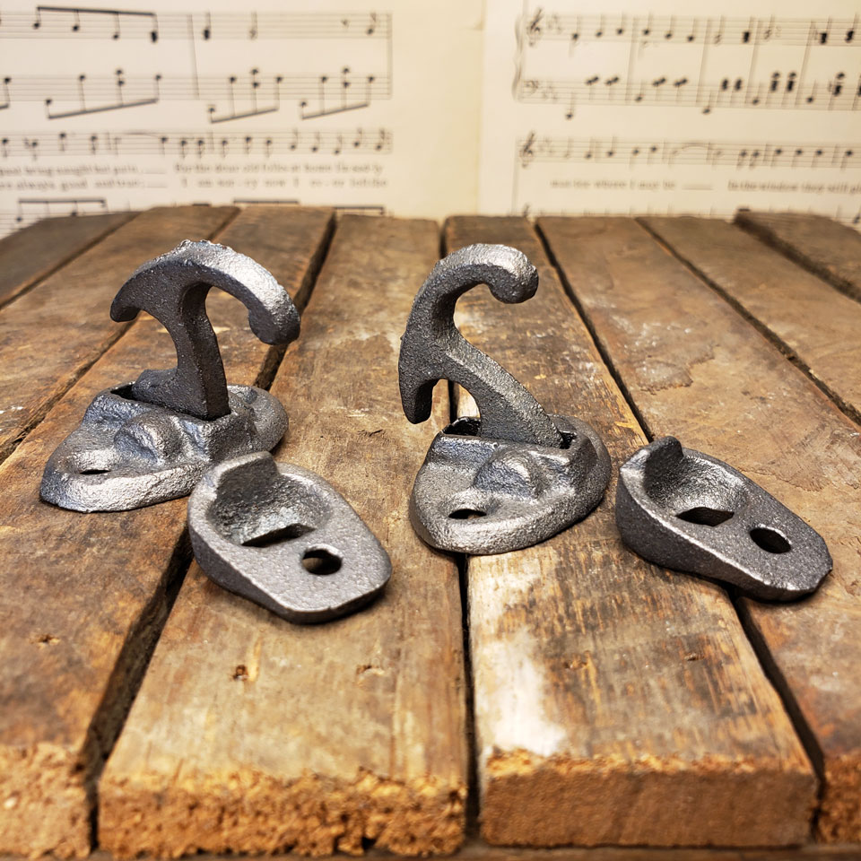 Raw Cast Iron Shutter Fasteners