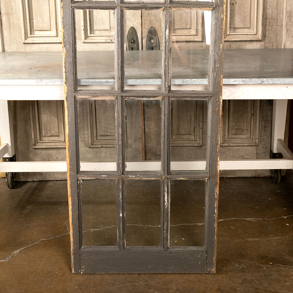 Antique Divided Lite Wood Window Sash