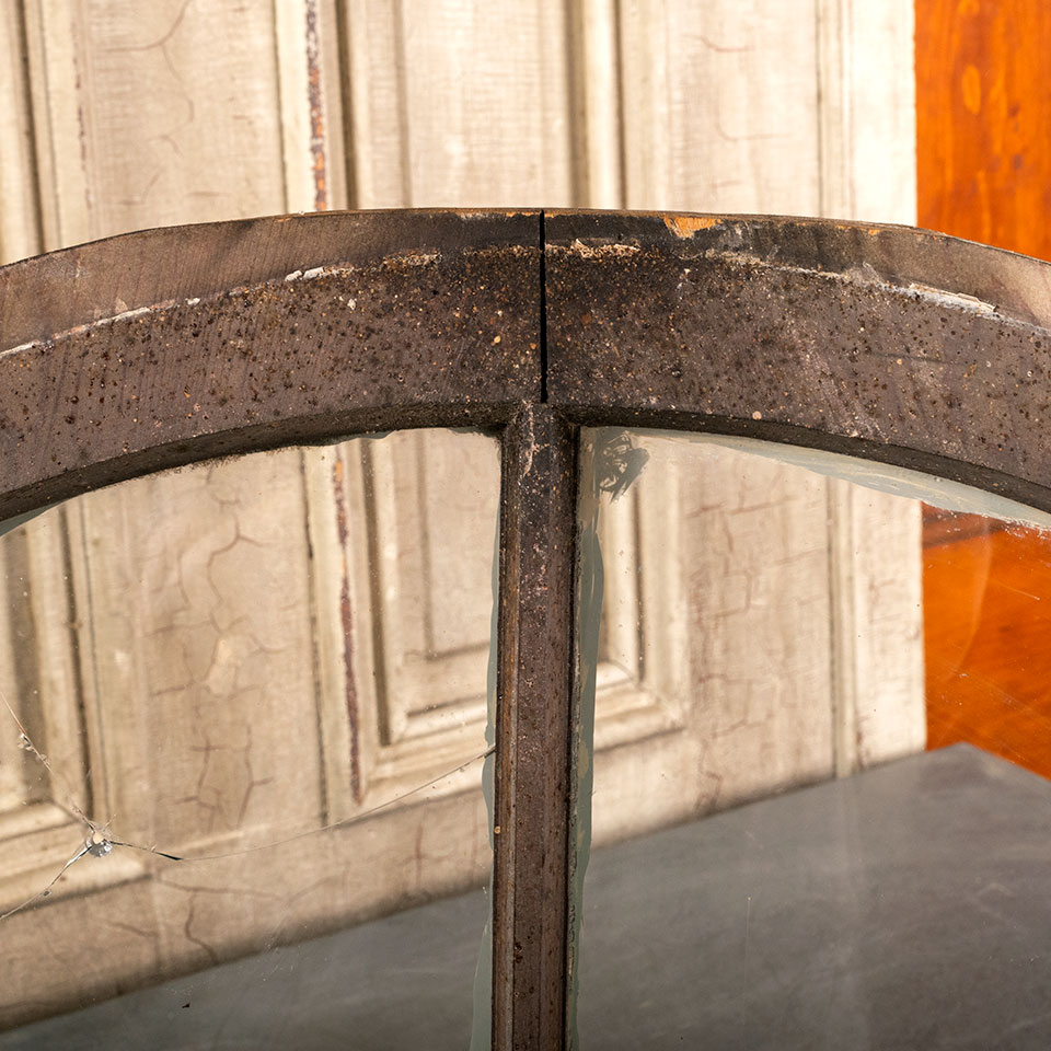Salvaged Semi-Circular Arched Divided Lite Window