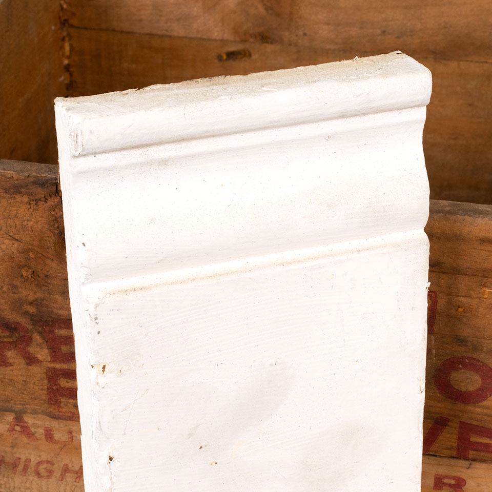Salvaged Painted Wood Plinth Trim Block