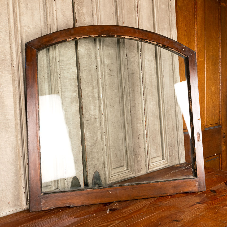 Antique Arched Top School Transom Window