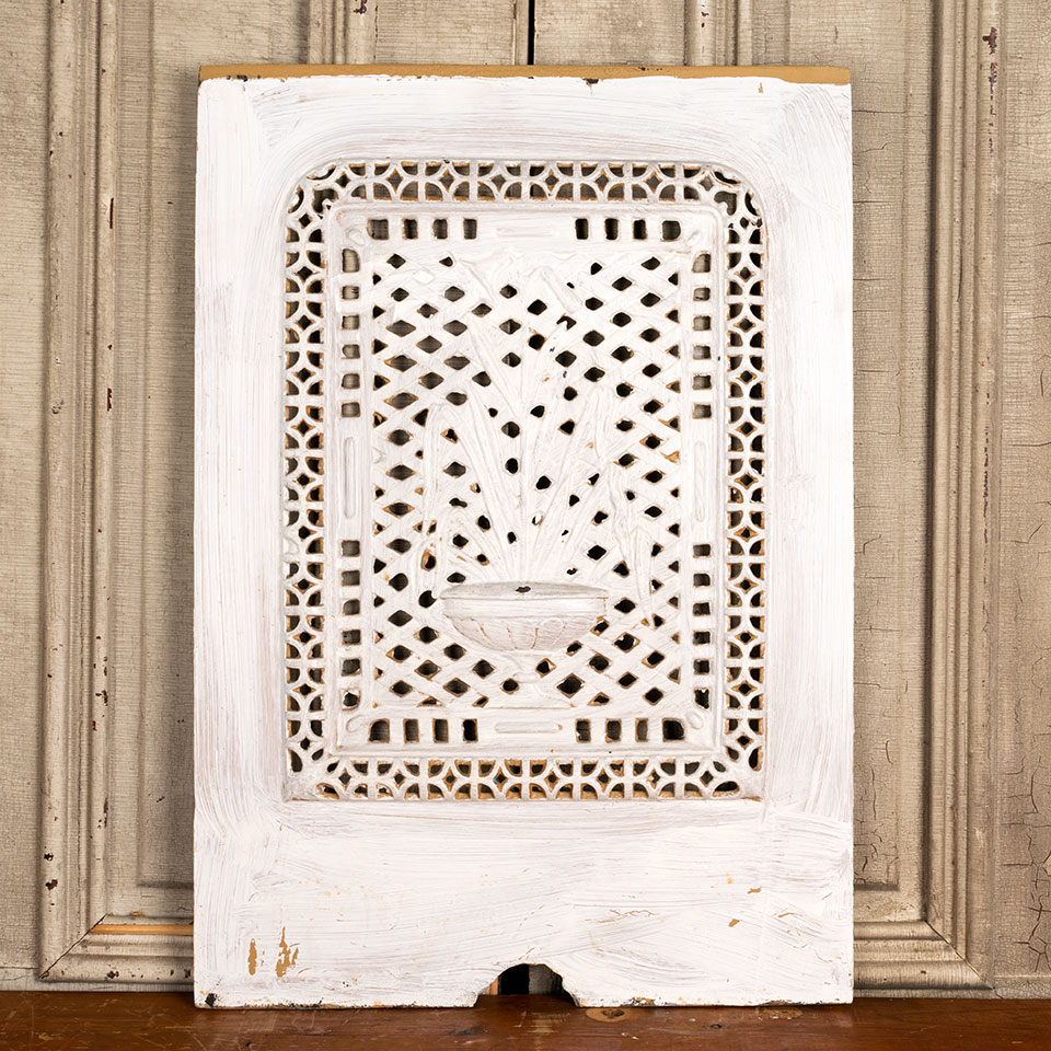 Antique Metal Fireplace Summer Front Cover