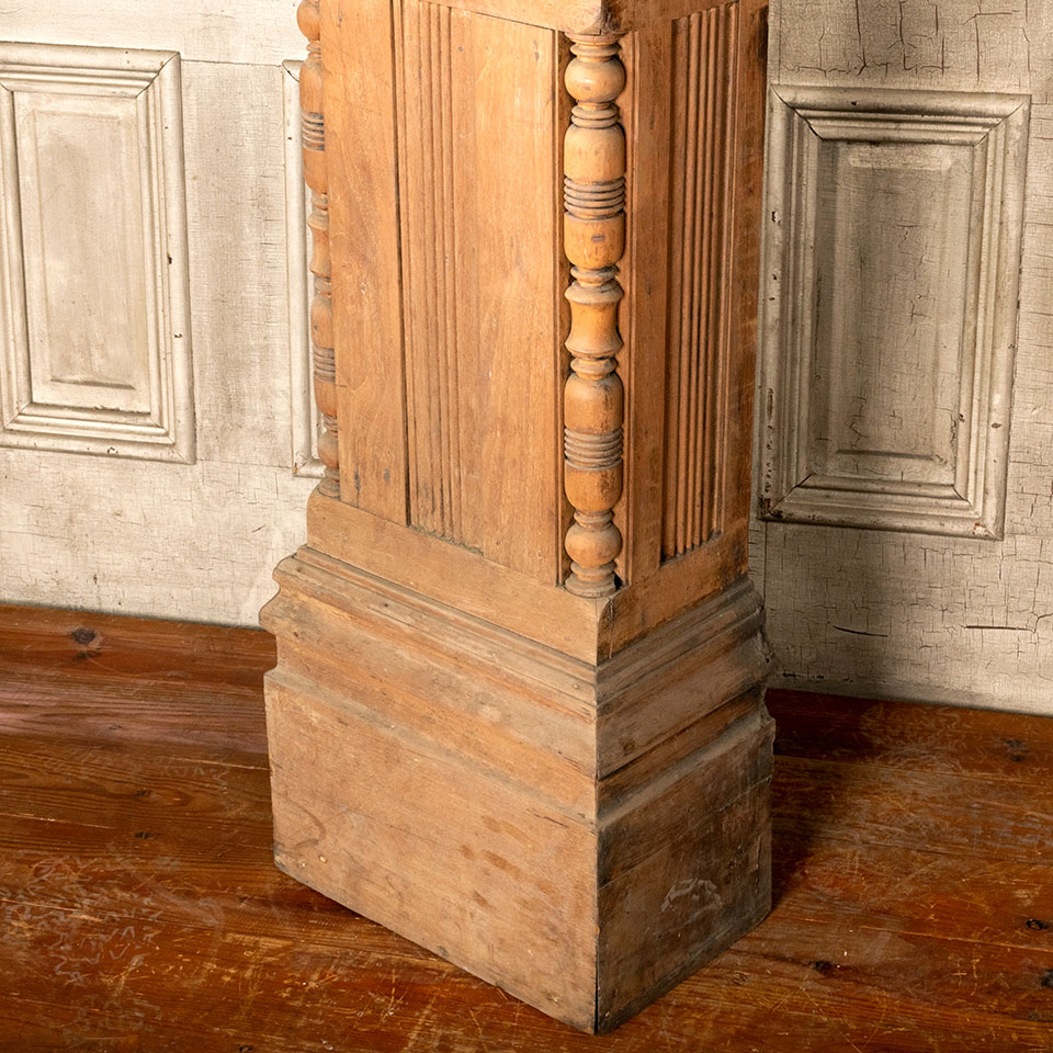Salvaged Antique Carved Wood Pilaster