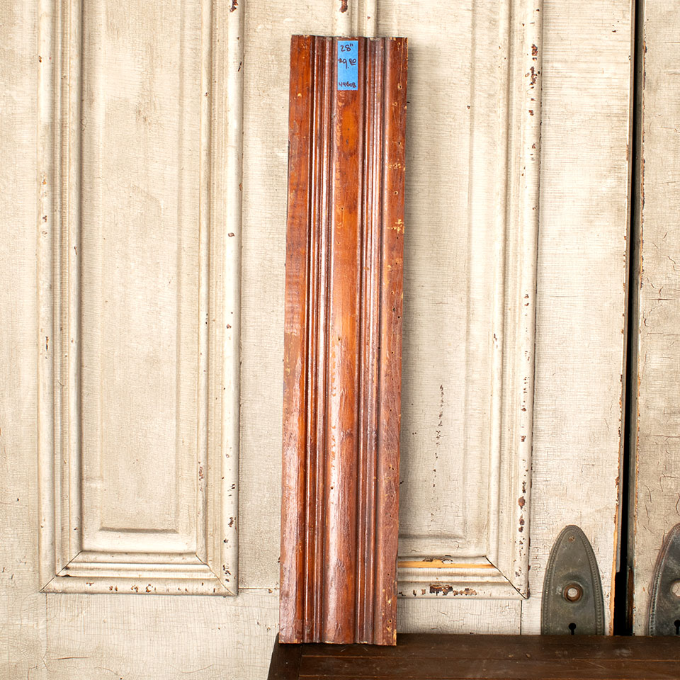 Salvaged Antique Unpainted Wood Casing