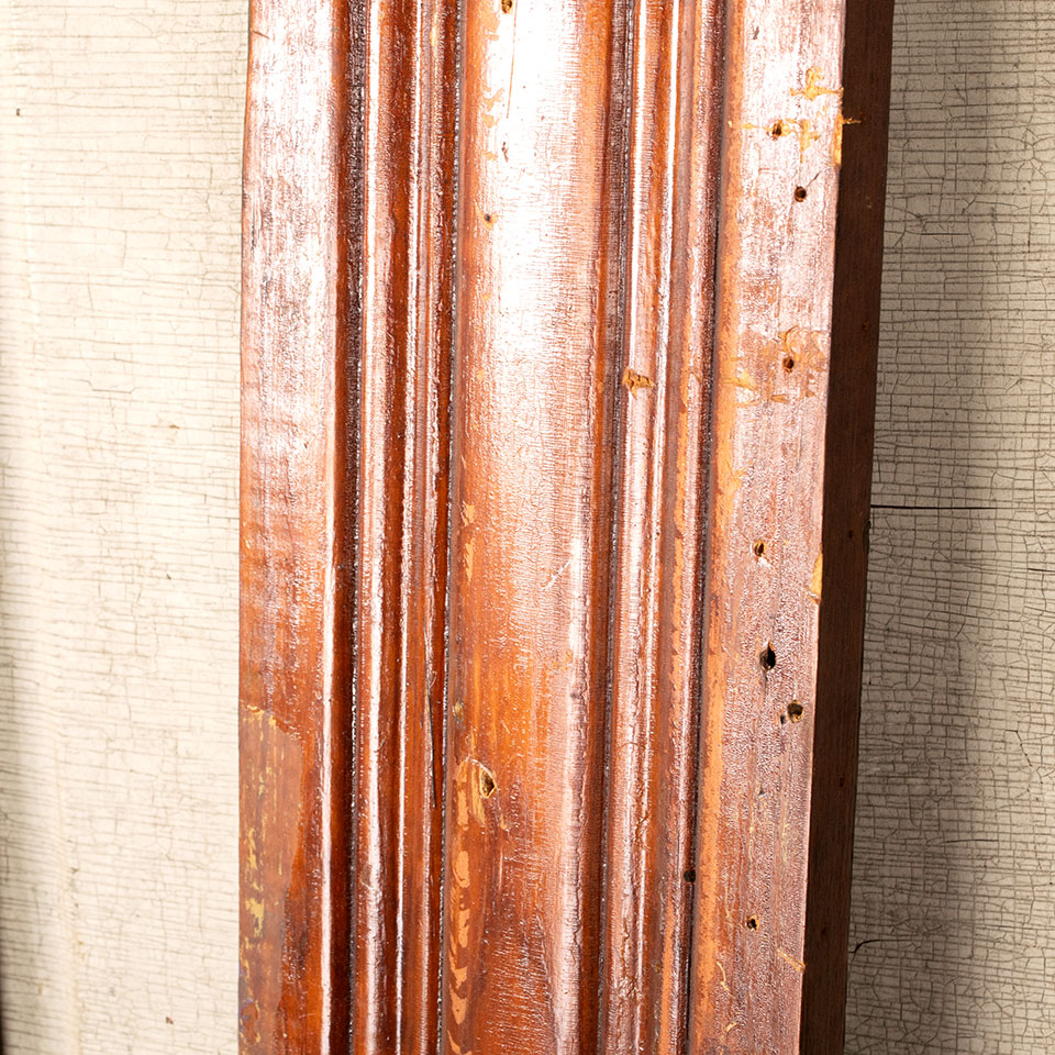 Salvaged Antique Unpainted Wood Casing