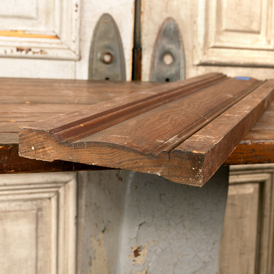 Salvaged Antique Unpainted Wood Casing