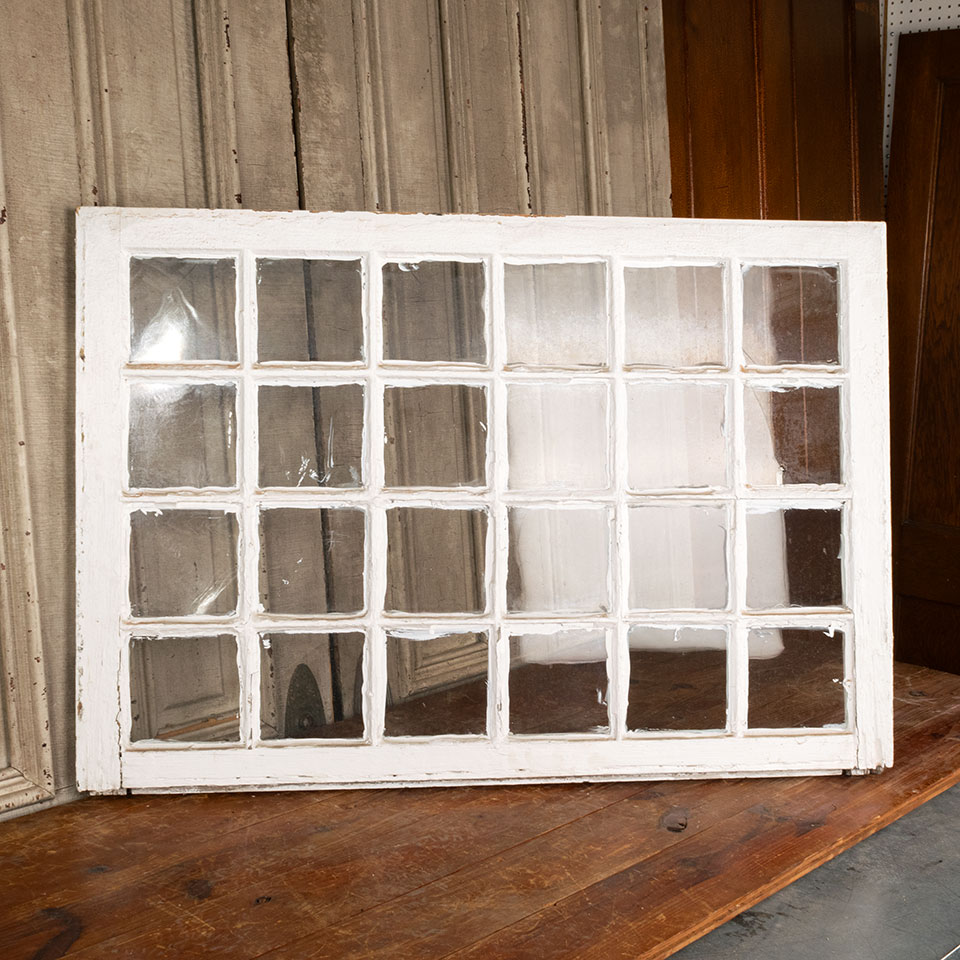 Antique Salvaged Divided Lite Window Sash