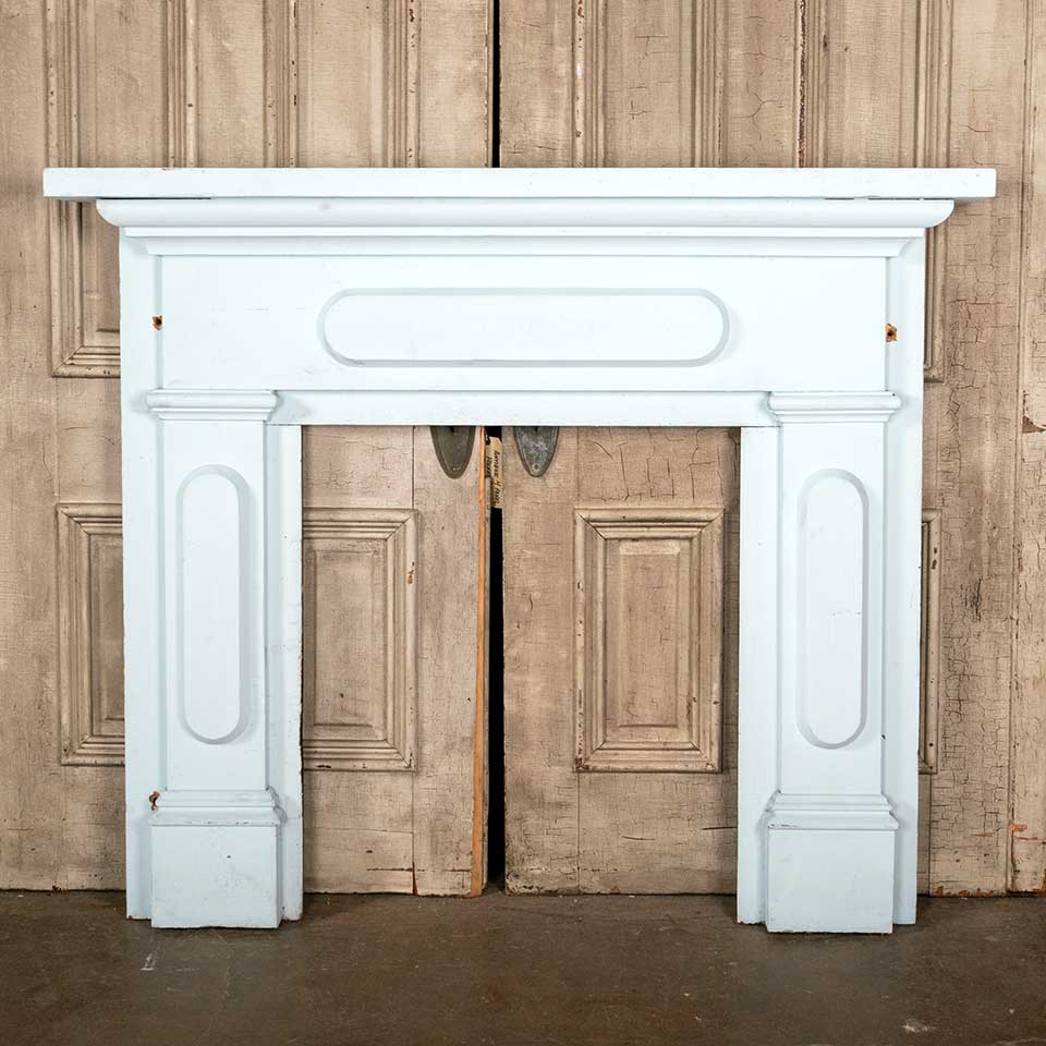 Salvaged Antique Wood Fireplace Mantel