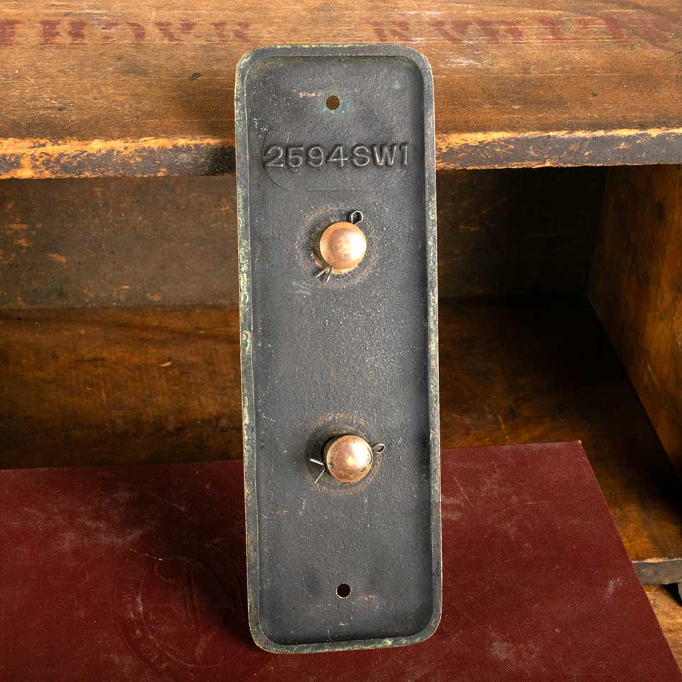 Antique Bronze Elevator Arrow Button Plate