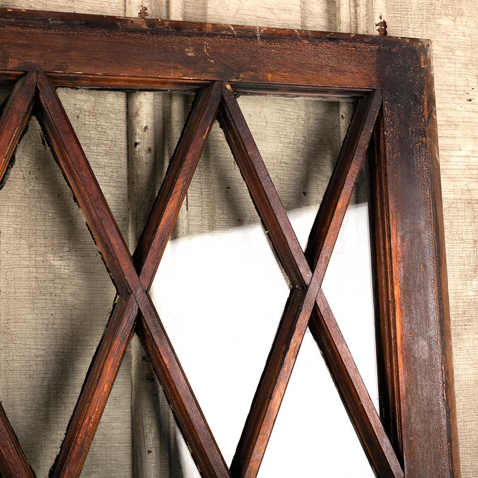 Antique Diamond Divided Lite Window Sash