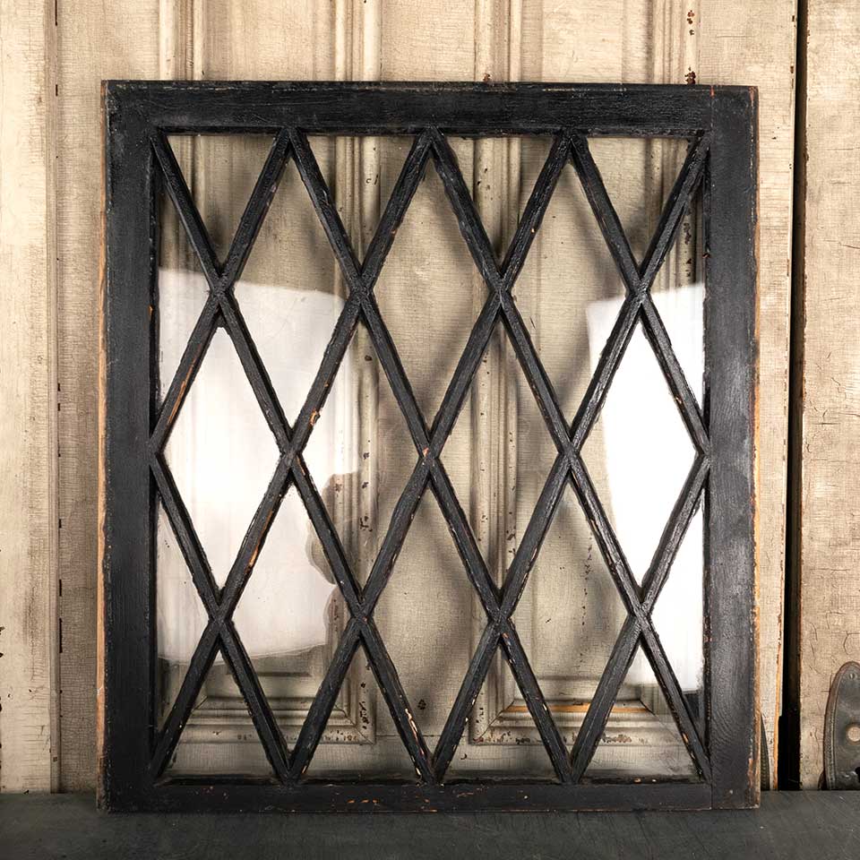 Antique Diamond Divided Lite Window Sash