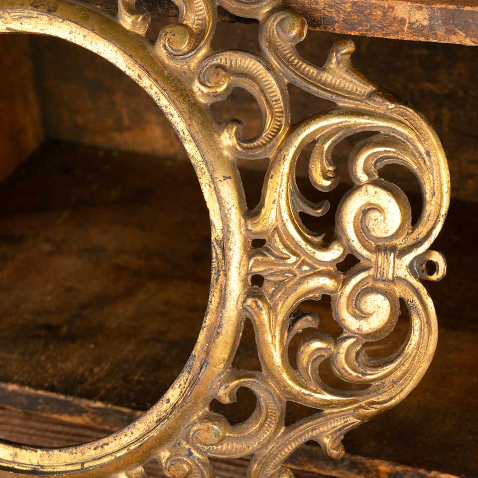 Antique Brass Ornate Filigree Frame Surround