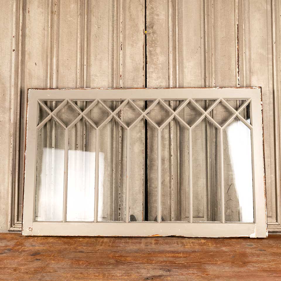 Salvaged Antique Divided Lite Wood Window