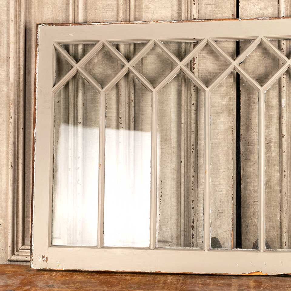 Salvaged Antique Divided Lite Wood Window