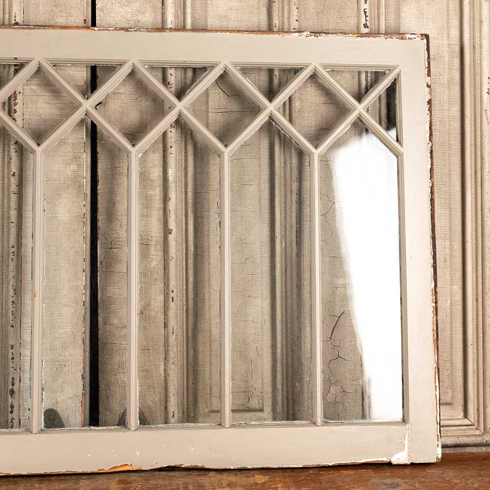 Salvaged Antique Divided Lite Wood Window