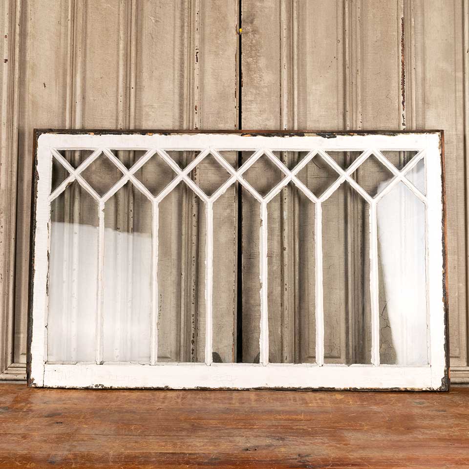 Salvaged Antique Divided Lite Wood Window