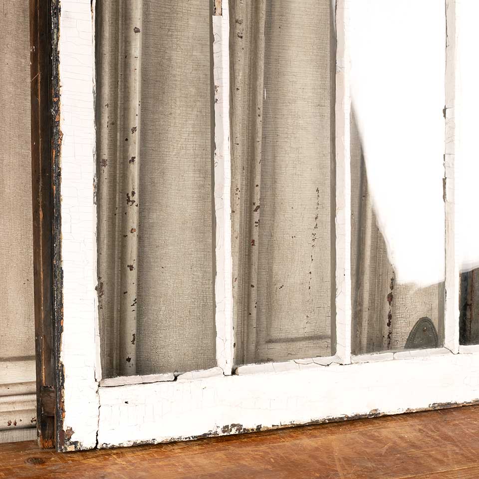 Salvaged Antique Divided Lite Wood Window