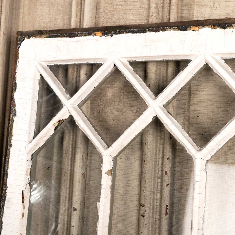 Salvaged Antique Divided Lite Wood Window