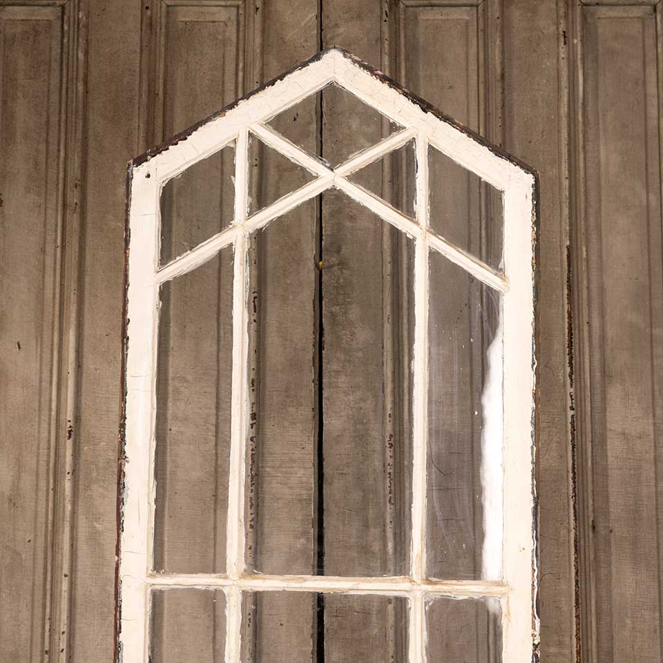Antique Pointed Arch Divided Lite Window