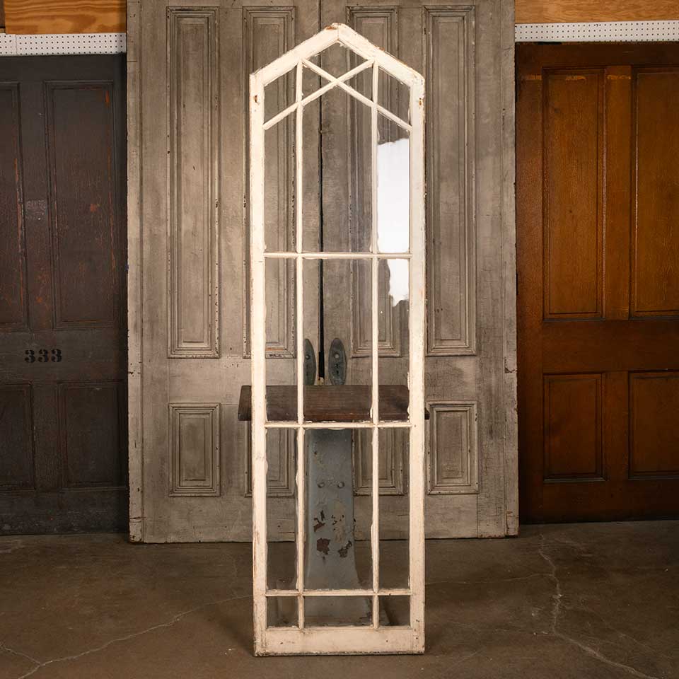 Antique Pointed Arch Divided Lite Window