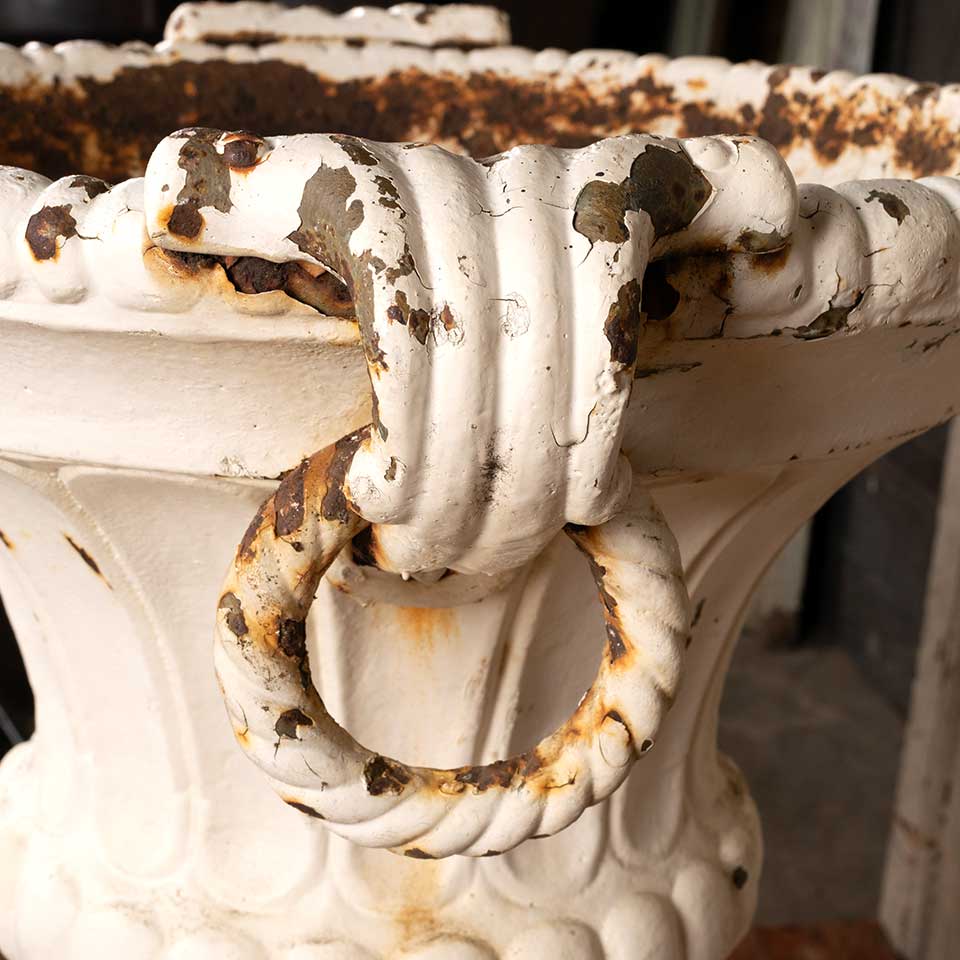 Cast Iron Garden Planter Urn on Pedestal