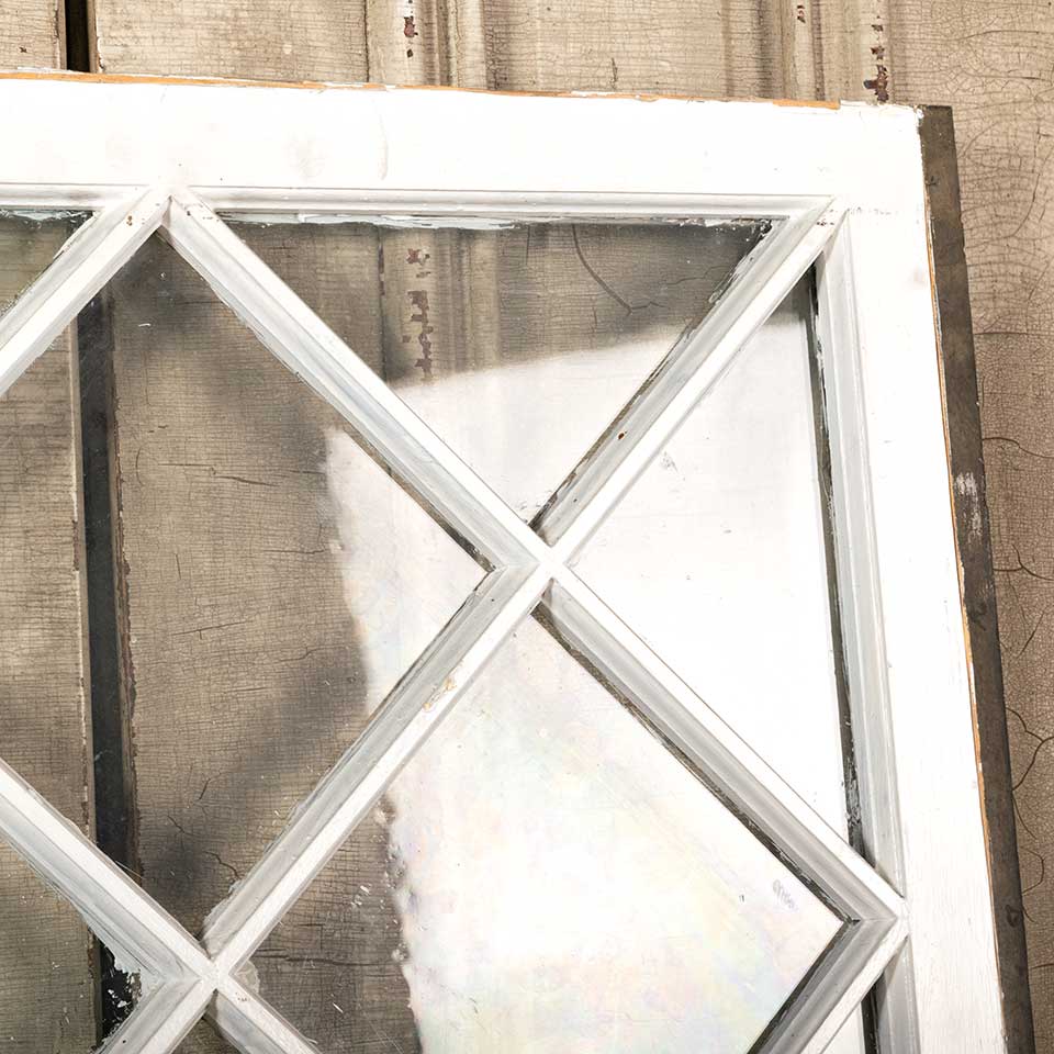 Salvaged Antique Divided Lite Wood Window