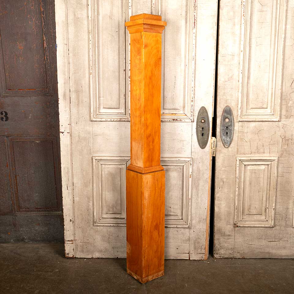 Salvaged Wood Staircase Newel Post