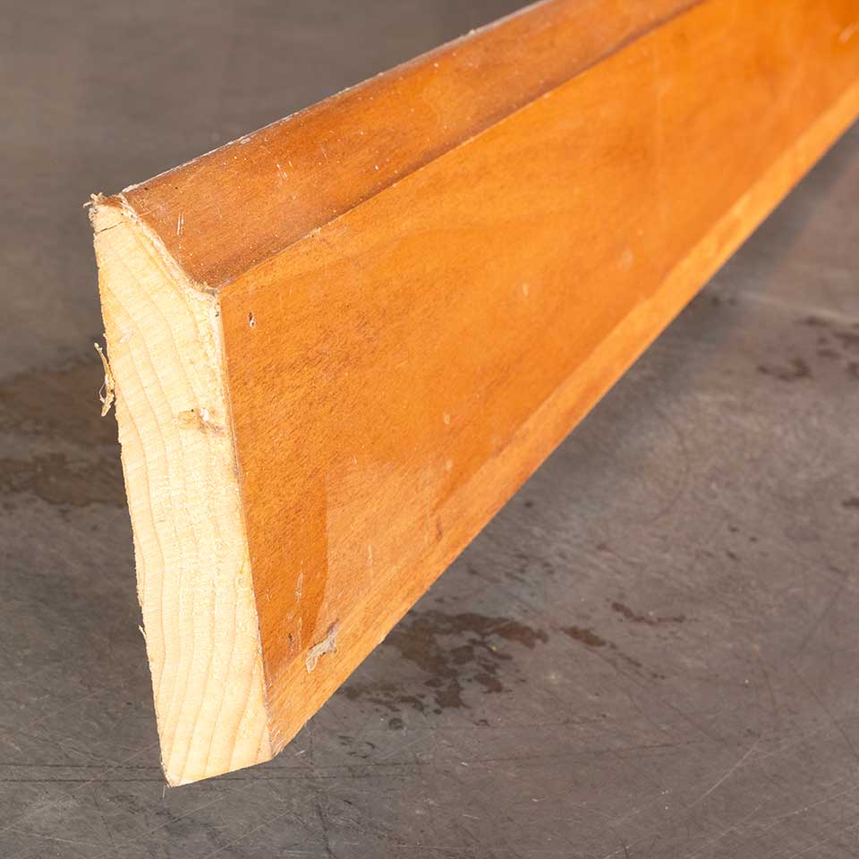 Salvaged Unpainted Wood Baseboard Trim