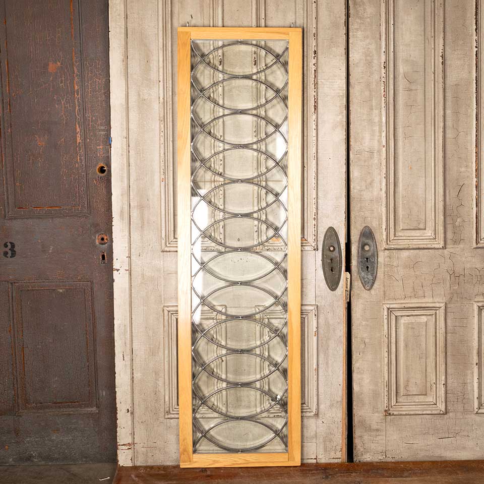 Antique Leaded Glass Transom Window Panel