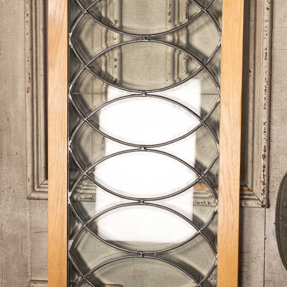 Antique Leaded Glass Transom Window Panel