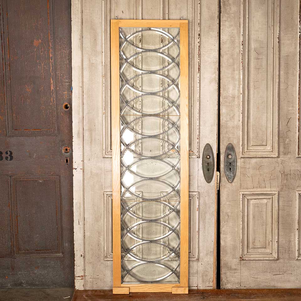 Antique Leaded Glass Transom Window Panel