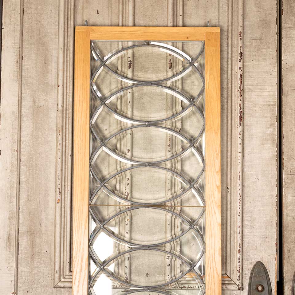 Antique Leaded Glass Transom Window Panel