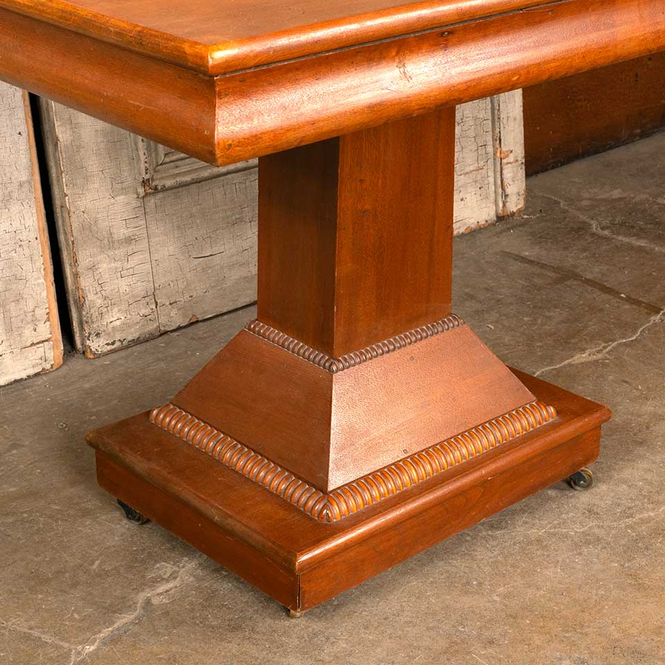 Antique Wood Library Table