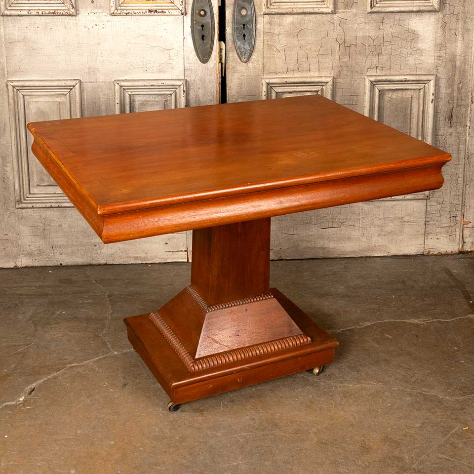 Antique Wood Library Table