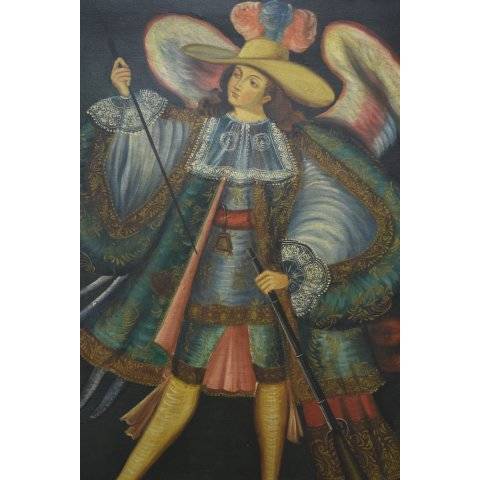 Angel Arcabucero/Arquebusier Oil Painting